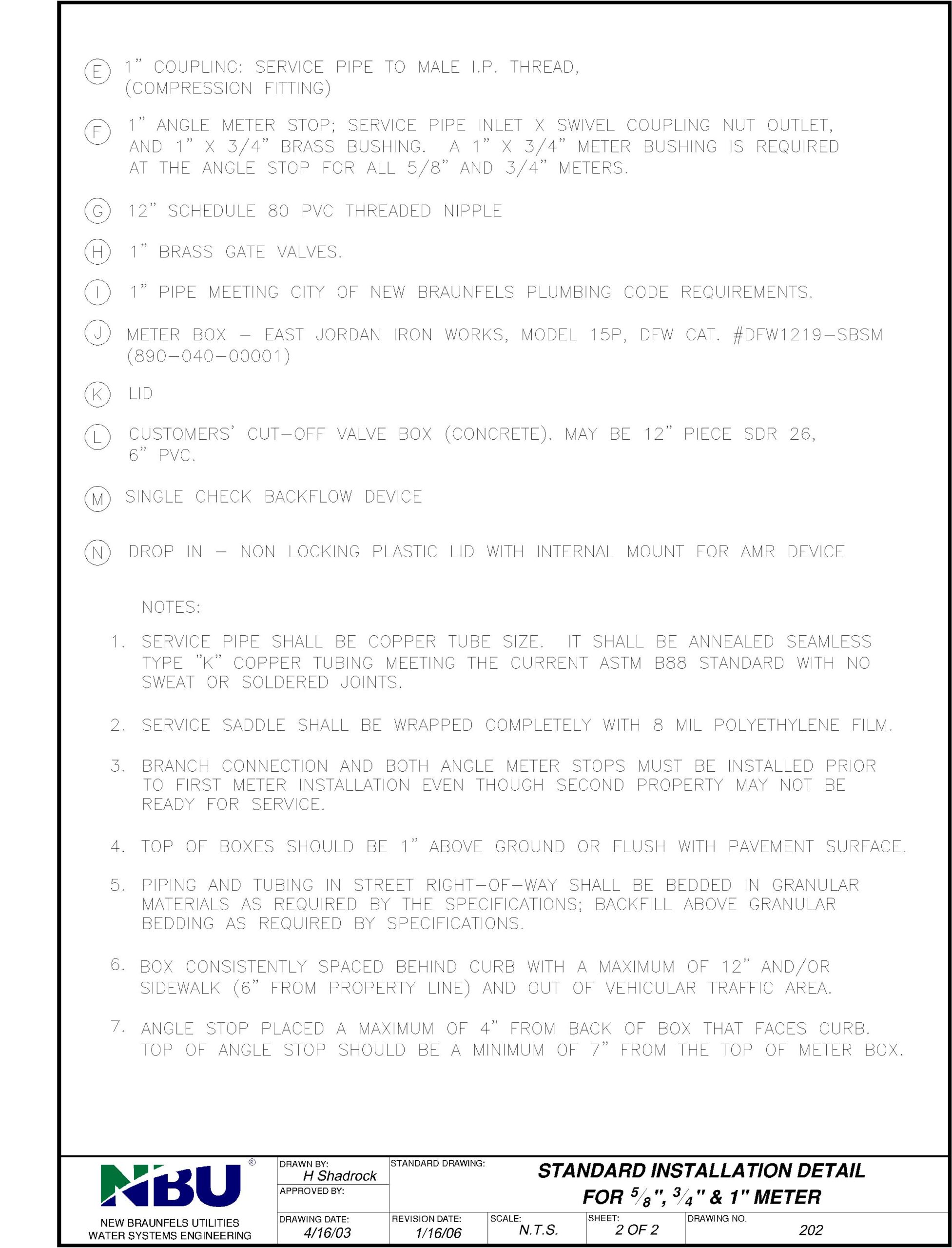 Water Connection Policy - New Braunfels Utilities