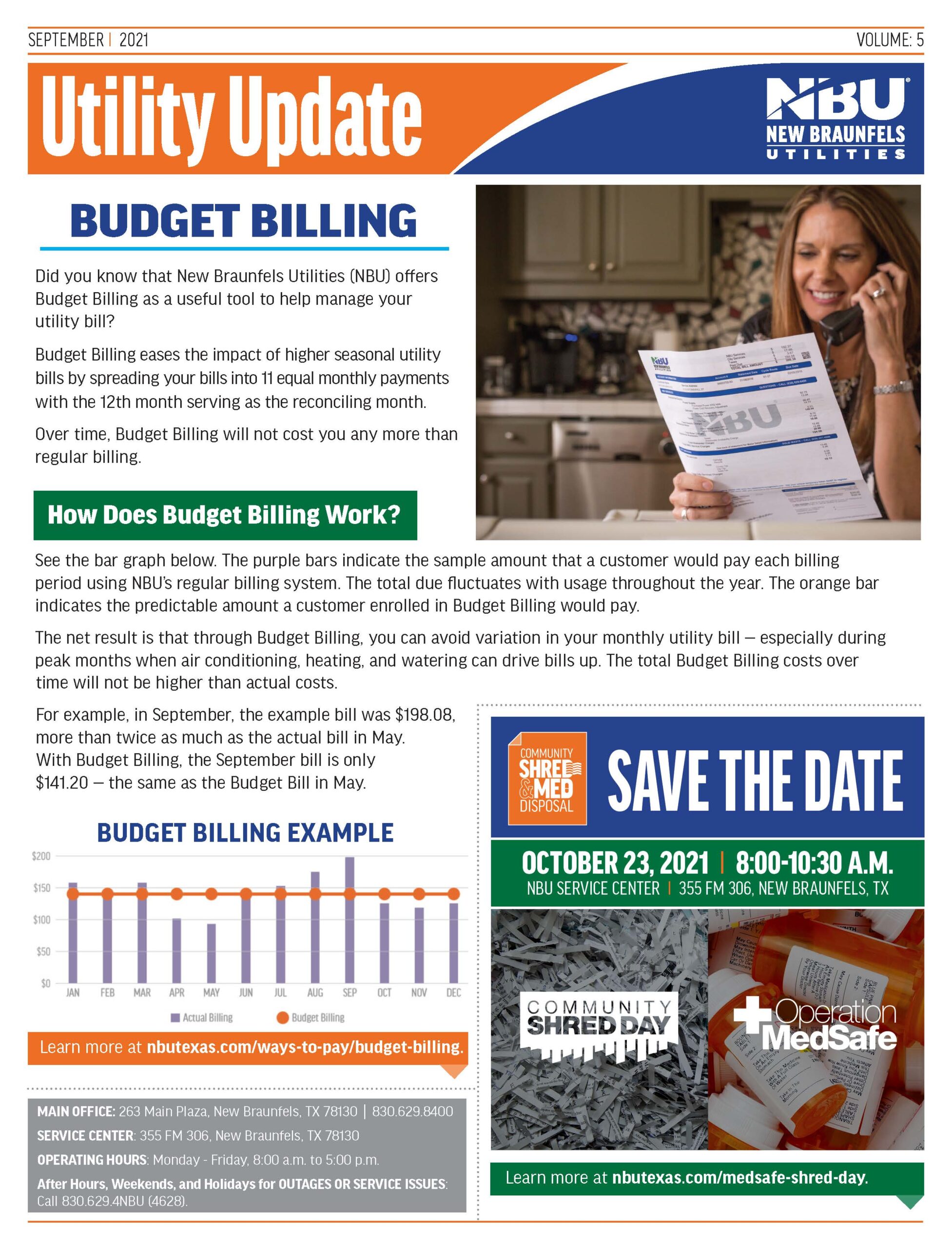 NBU Utility Update and Conservation Corner Newsletter - September 2021 ...