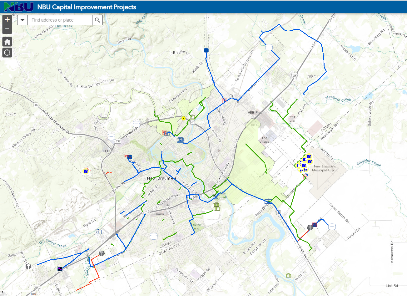 Capital Improvement Projects Plan - New Braunfels Utilities Website